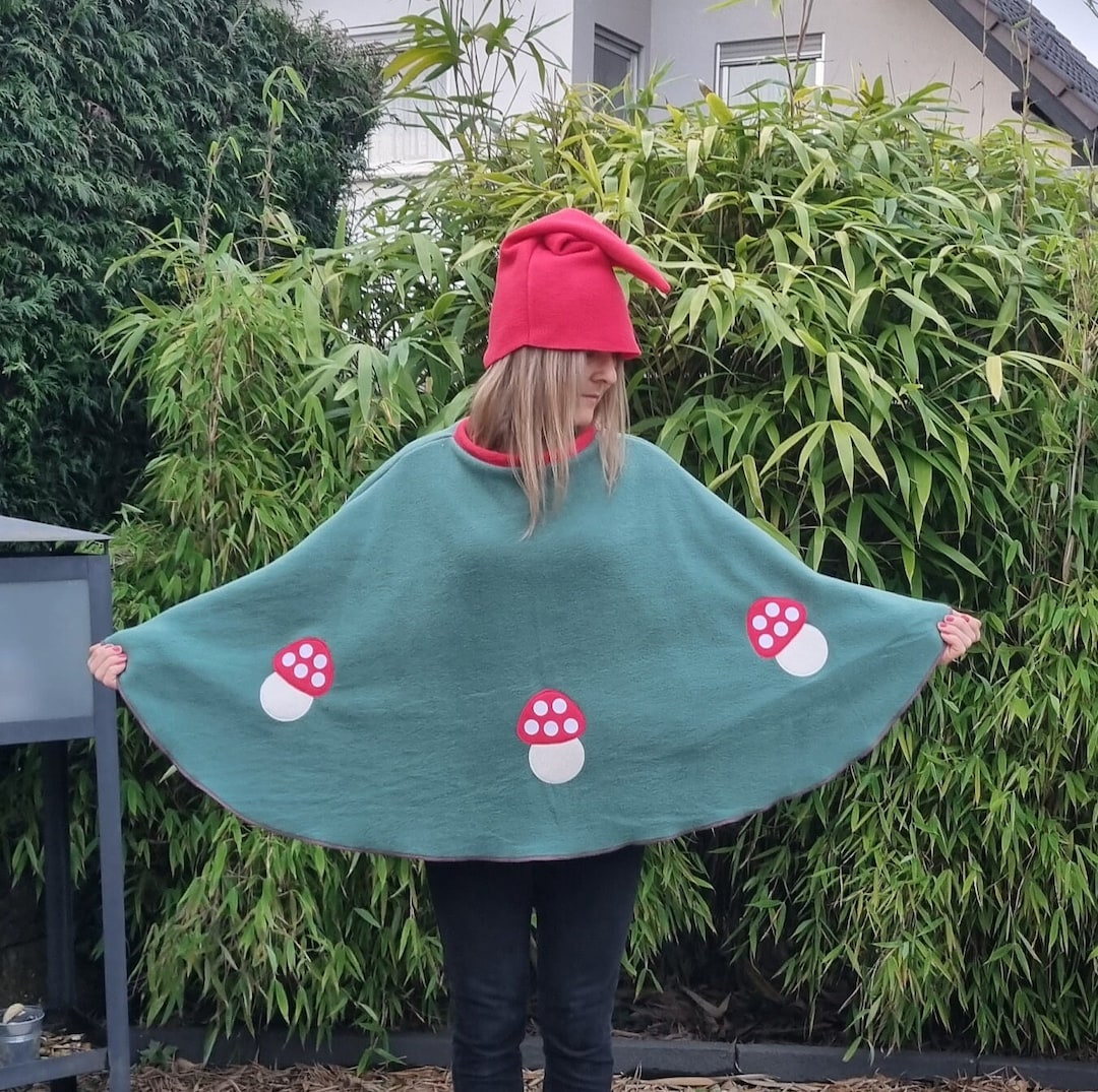 Dwarf Cape, Dwarf Costume, Dwarf Costume, Cape With Dwarf Hat Retro ...