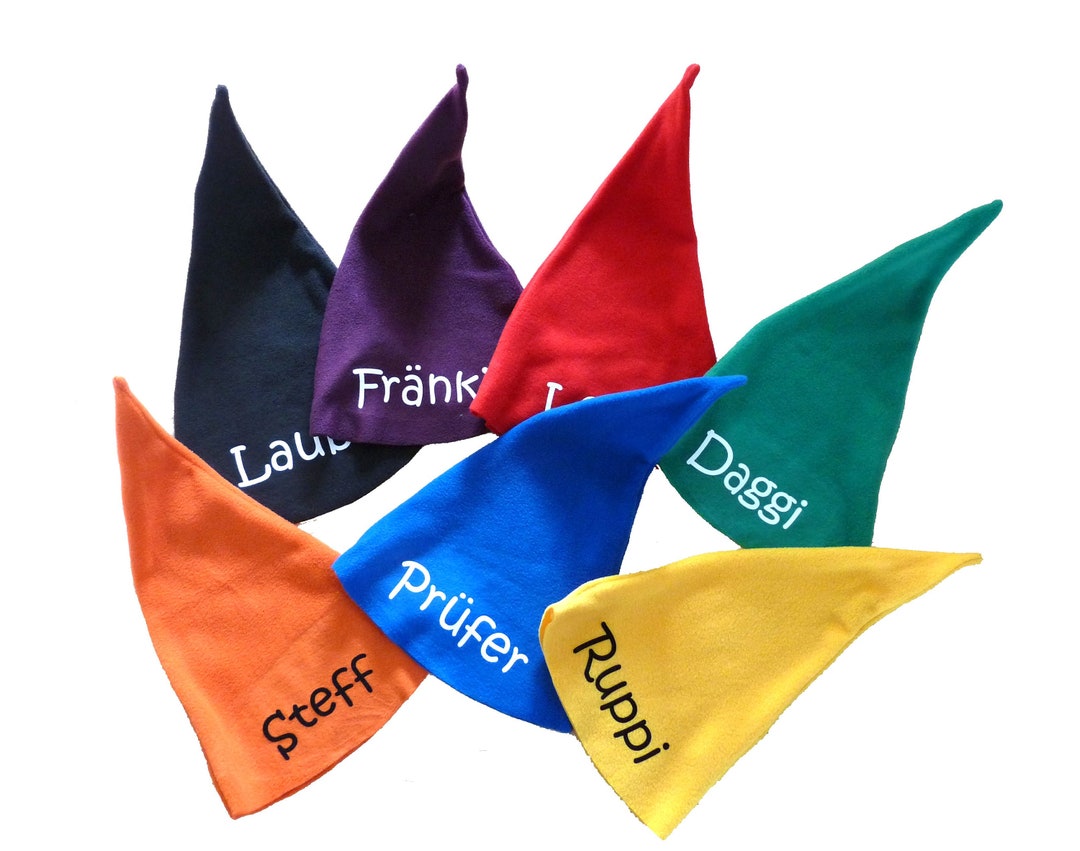 Dwarf Hat With Name and Bending Wire in All Sizes and Colors, Great for ...