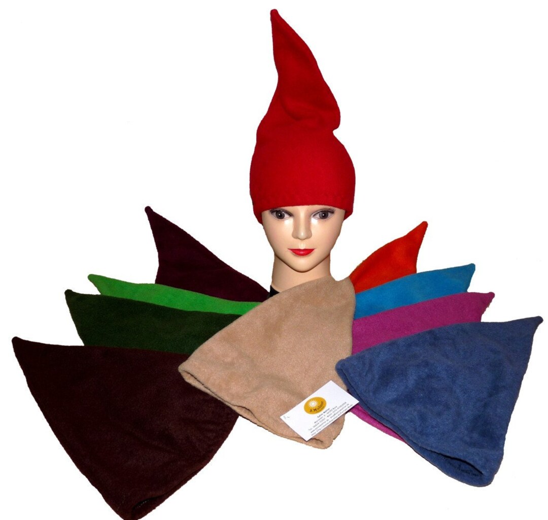 Dwarf Hat With Elastic Band, Pixie Hat, Pointed Hat, Elf Hat, Pixie, Elf, Dwarf, Dwarf Costume ...
