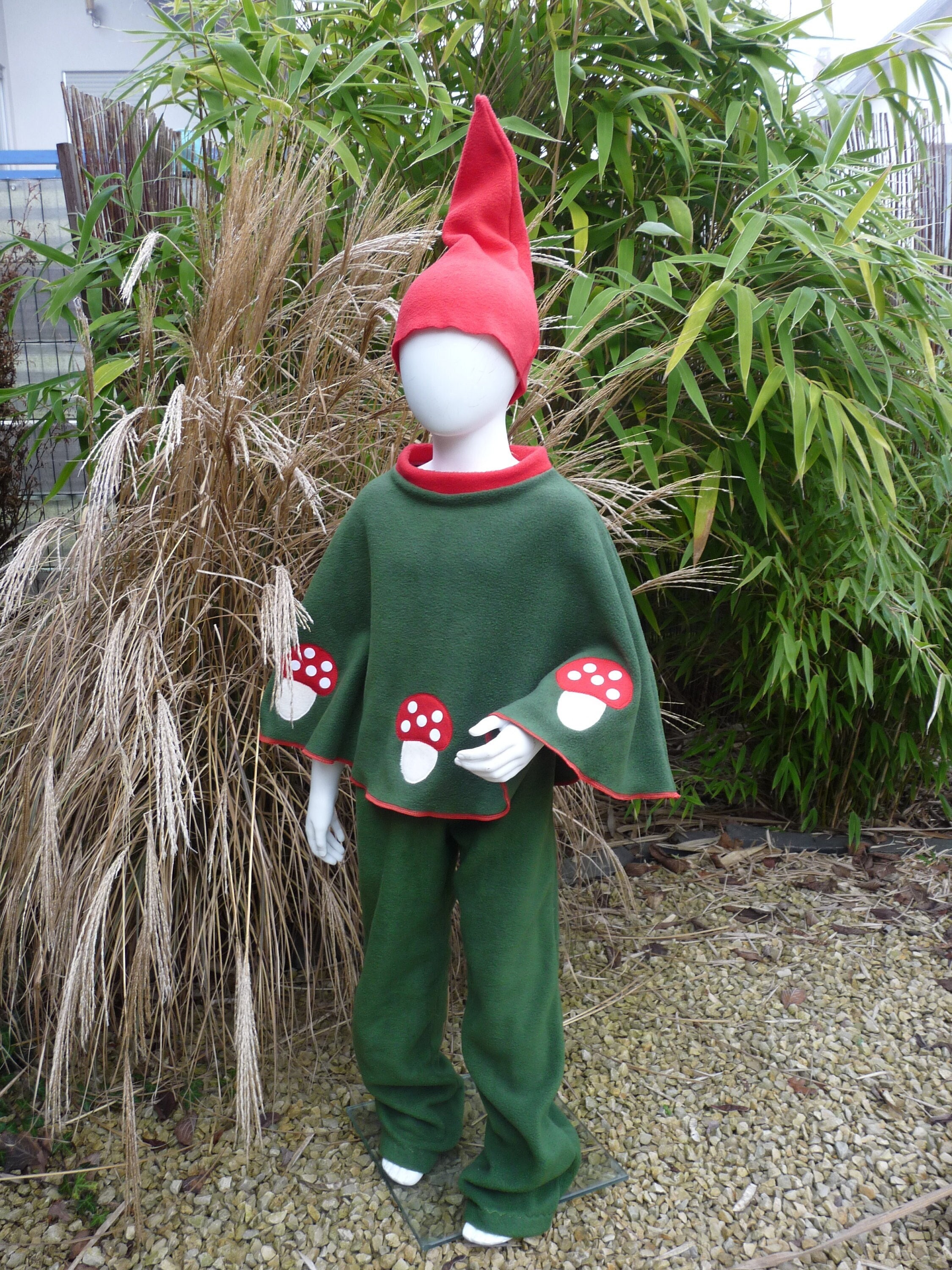 Retro Dwarf Costume Dwarf Cape Gnome Costume Christmas Gnome Dwarf Hat ...