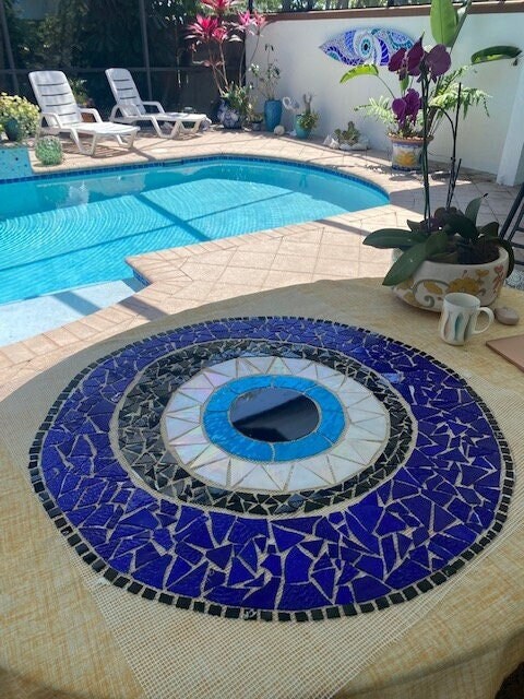 Evil Eye POOL Mosaic - Etsy