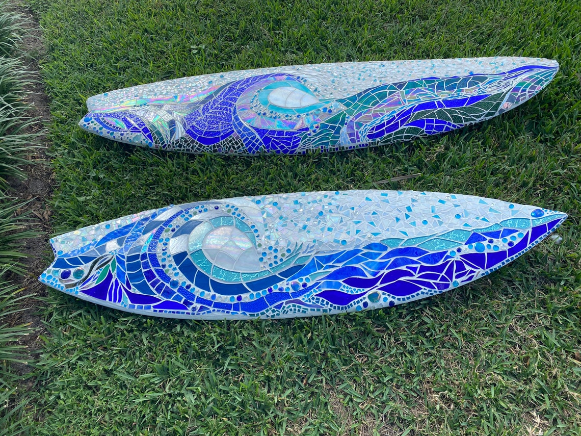 Blue Bending Wave - Etsy Australia