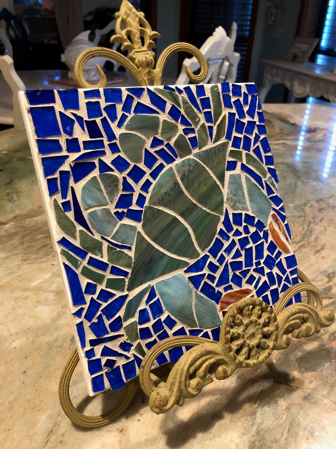 Mosaic Crab Trivet - Etsy