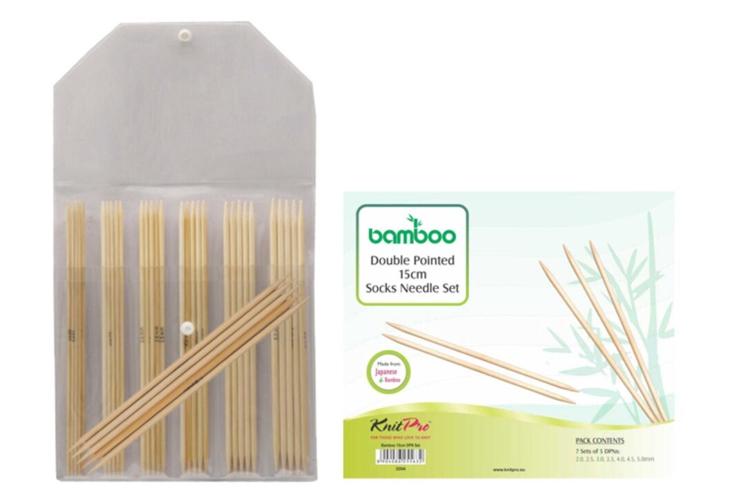 Sock Knitting Needles Set, Hand Knit Tools, Bamboo Knitting Supplies ...