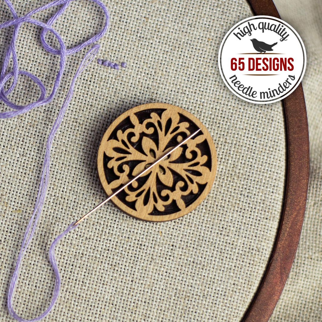 Wooden Needle Minder, Magnetic Needle Holder for Embroidery and Sewing ...