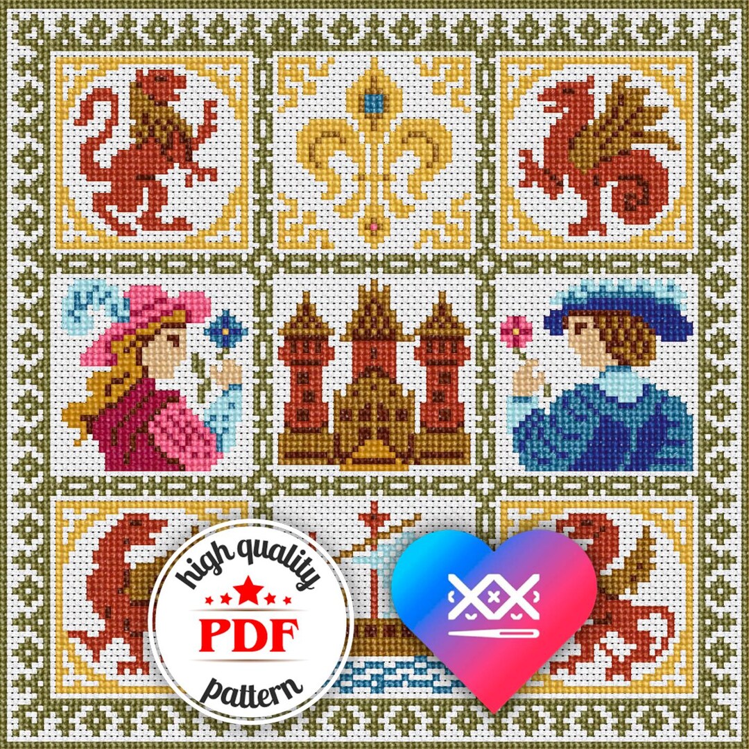 Vintage Embroidery Design, Sampler Cross Stitch Pattern, Victorian ...