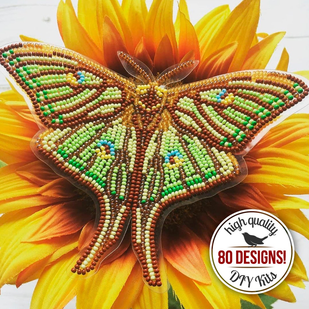 DIY Butterfly Decor, Beaded Butterfly Craft Kit, Butterfly Beading Kit ...
