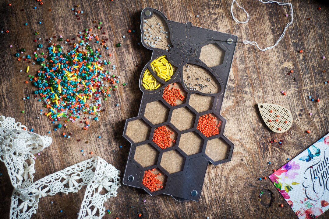 Seed Bead Storage Container Case, Gemstone Organizer Compartment Box ...