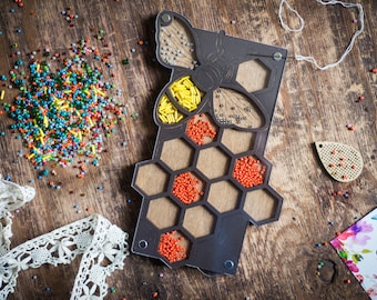 Seed Bead Storage Box Jewelry Making Sectioned Sorting Tray | Etsy