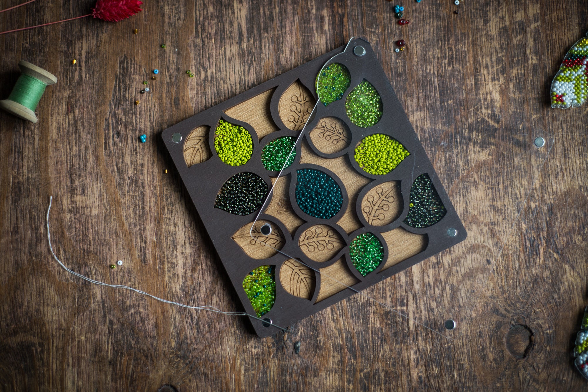 Seed Bead Storage Box Jewelry Making Sectioned Sorting Tray | Etsy