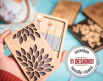 Wooden Needle Box | Etsy