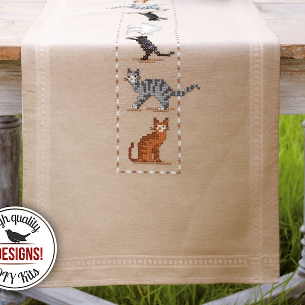 Cat Table Runner - Etsy
