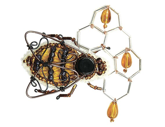 Wire Craft DIY Kit Jewelry Making Set Bead Embroidery Bee | Etsy