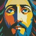 PDF Jesus Cross Stitch Pattern, Jesus Embroidery Chart, Colorful ...