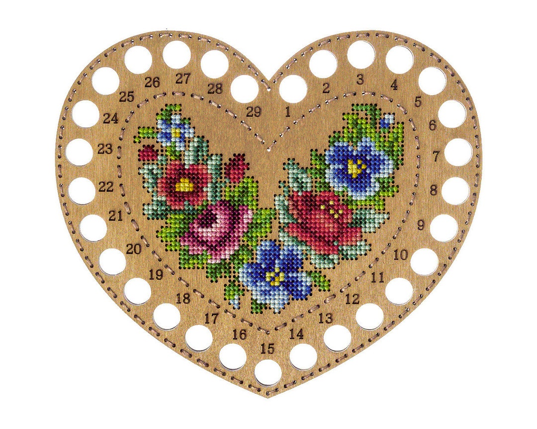 Cross Stitch Thread Organizer Floral Embroidery DIY Kit - Etsy