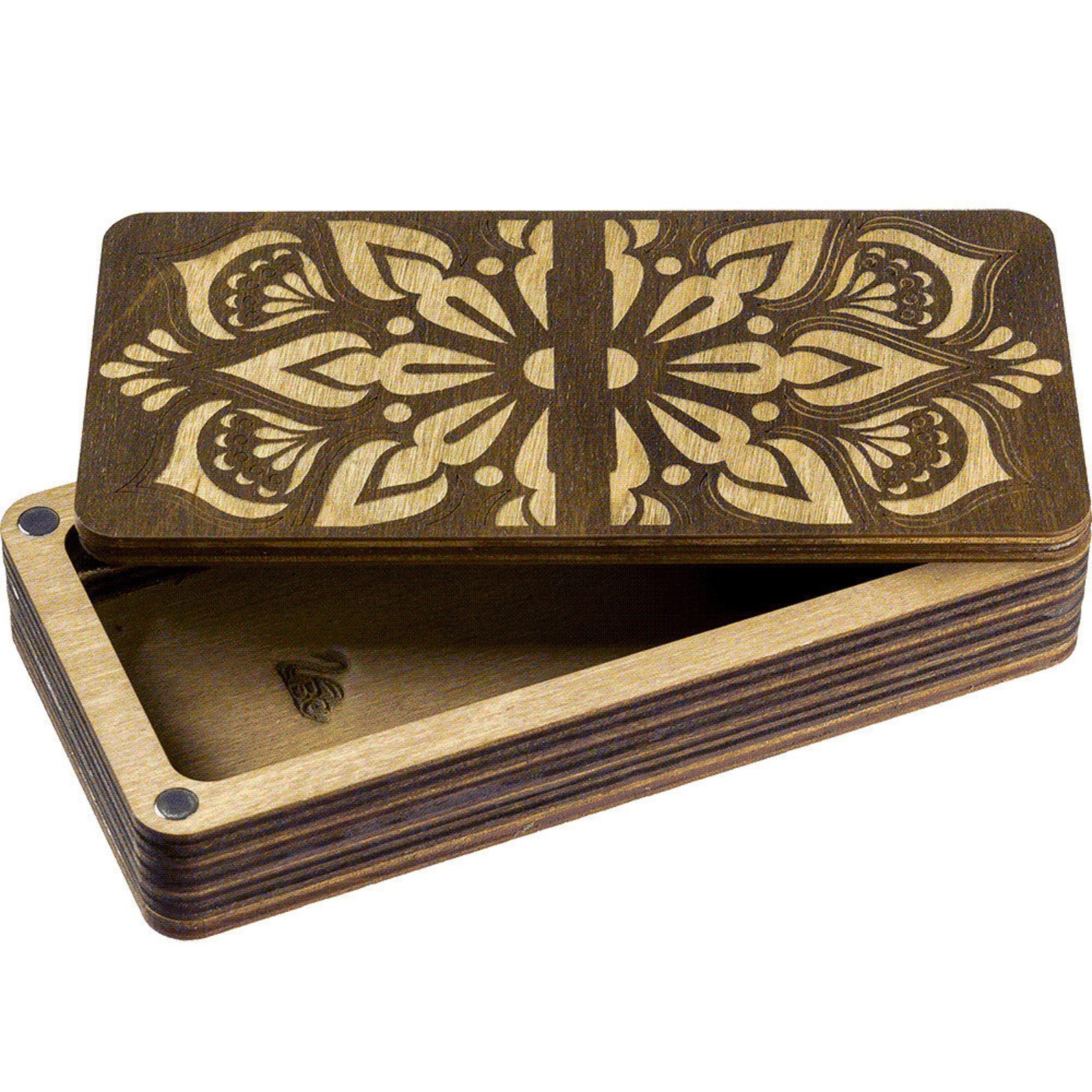 Craft Needle Holder Wood Box With Magnet Needle Minder - Etsy