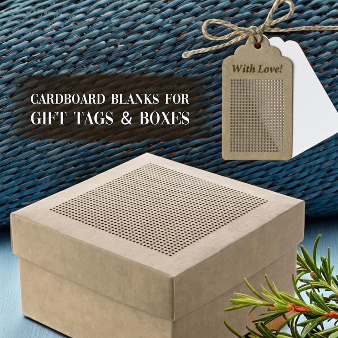 Box Blanks and Tag Blanks for Gift Wrapping, Cardboard Embroidery ...