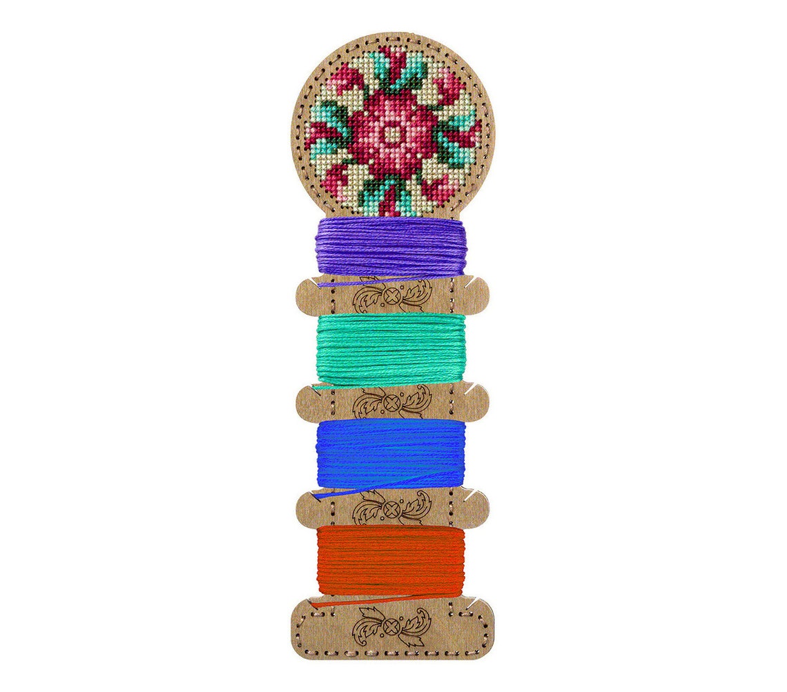 Sewing thread keeper embroidery DIY kit cross-stitch floss | Etsy