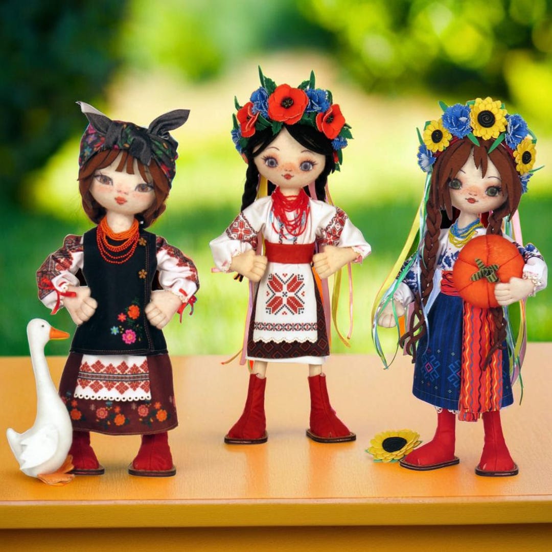 Ukrainian Collectible Doll Sewing Kit, DIY Ragdoll Making Kit, Kids ...