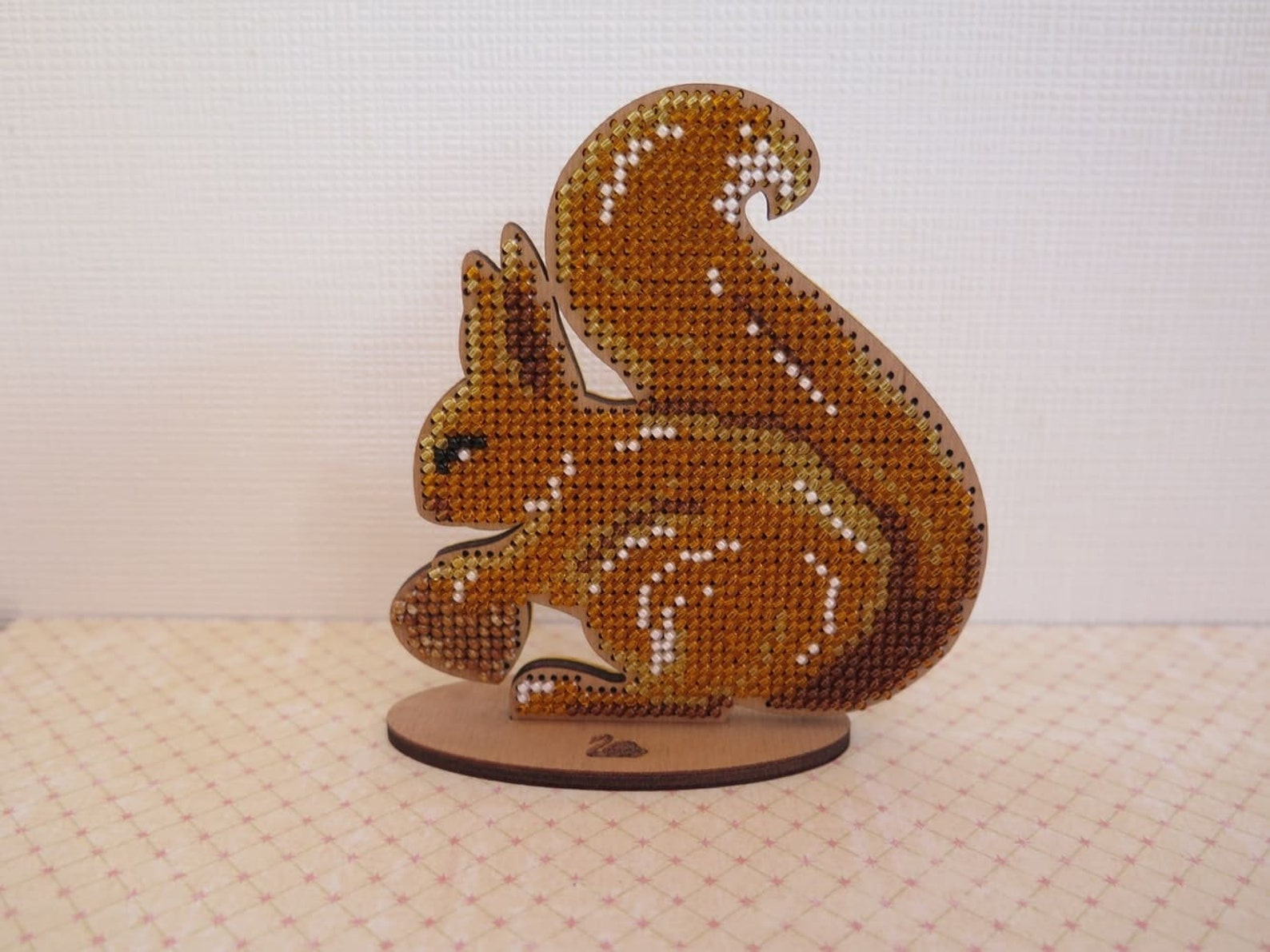 DIY Kit Squirrel Ornament, Beaded Christmas Gift, Winter Holidays ...