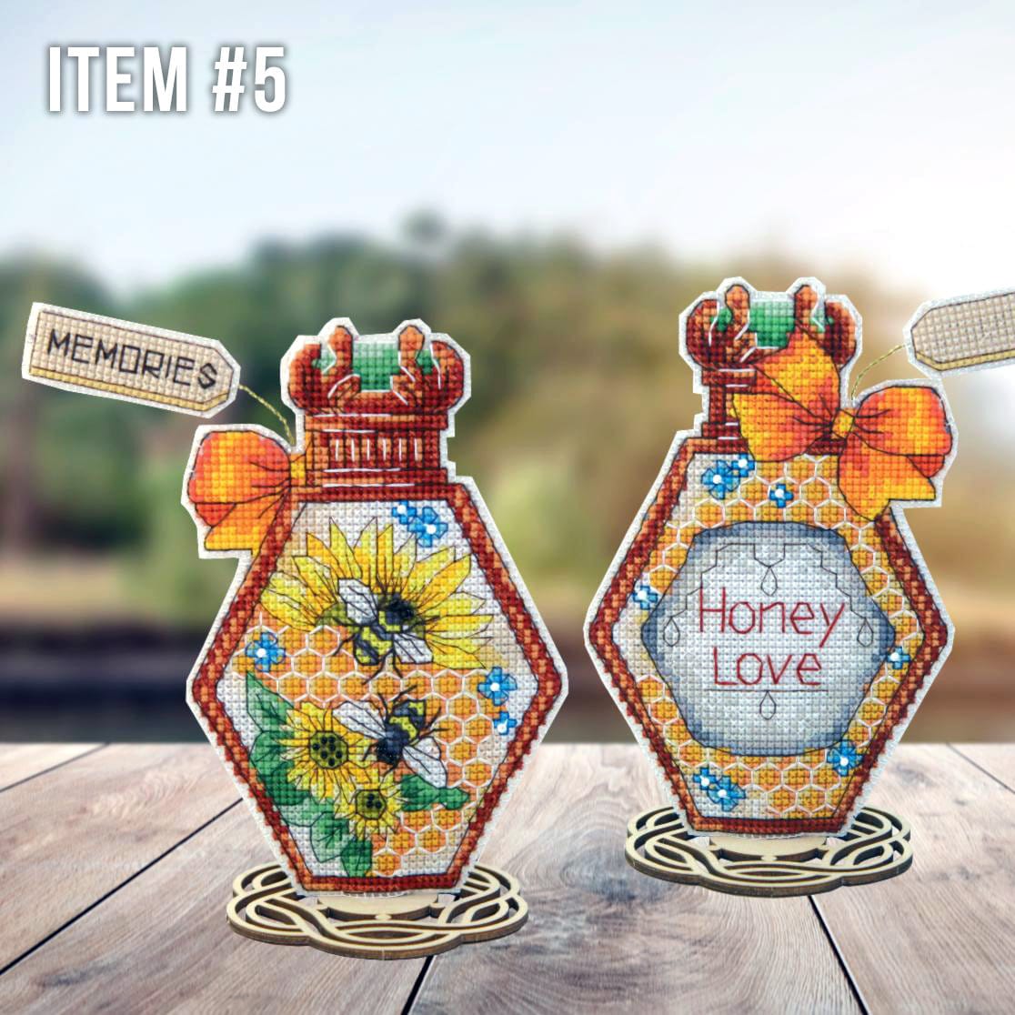 DIY Memory Bottles Embroidery Kits, Memory Jars Cross Stitch Design ...