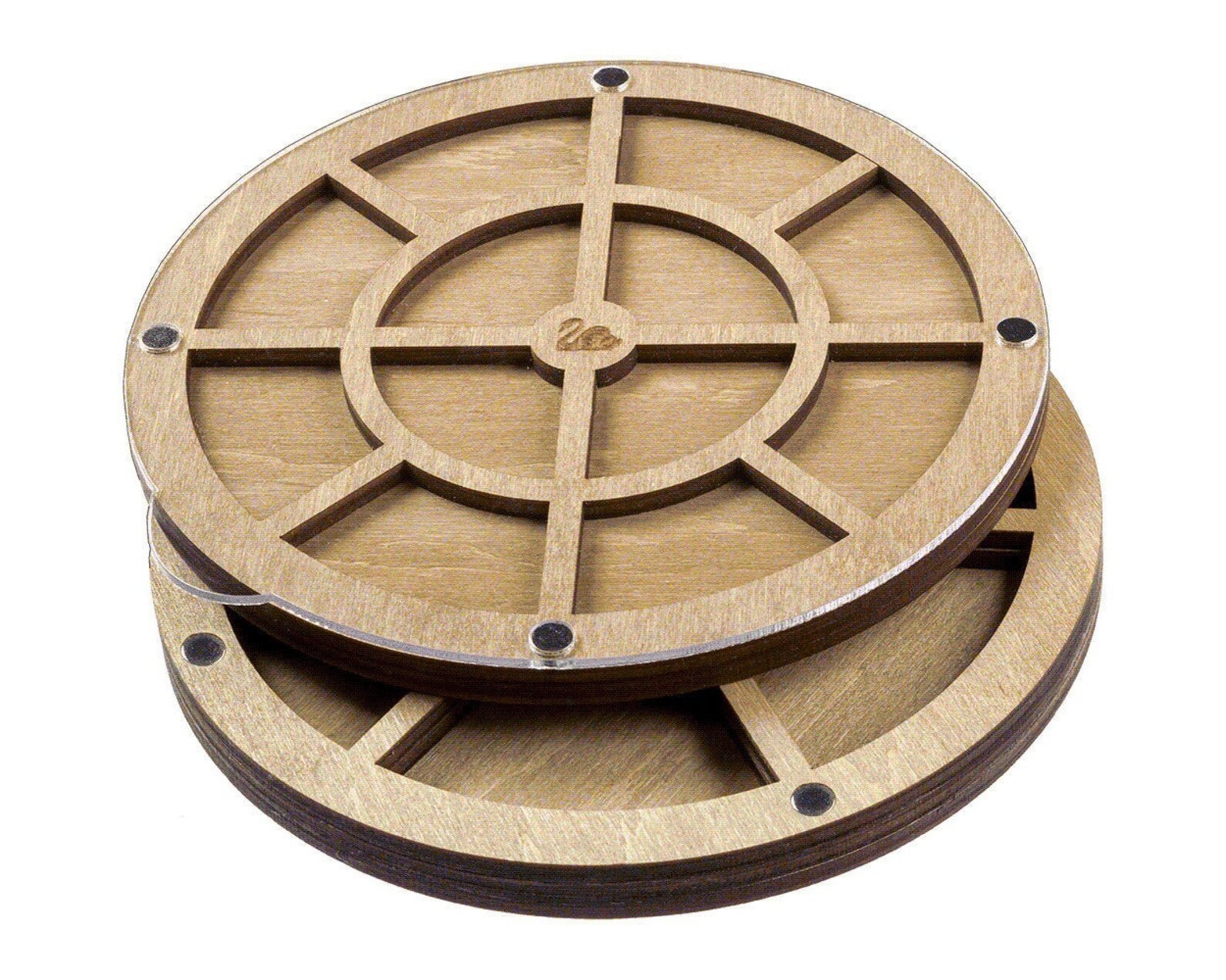 Beads Sorting Tray With Lid Round Beadwork Organizer Wood - Etsy