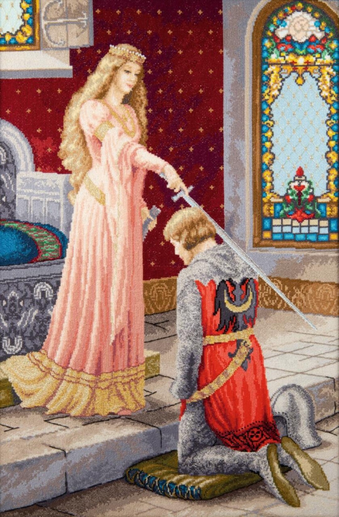 Dedication to Knighthood Cross Stitch Kit. Embroidery Set Based on the ...