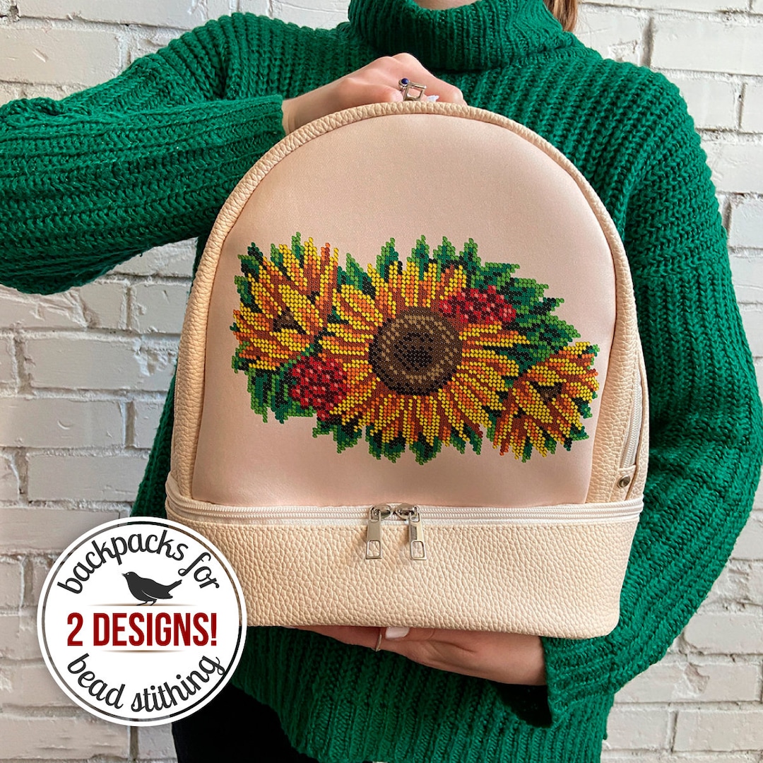 DIY Backpack for Bead Embroidery, Bead Stitching Kit, Beaded Backpack ...