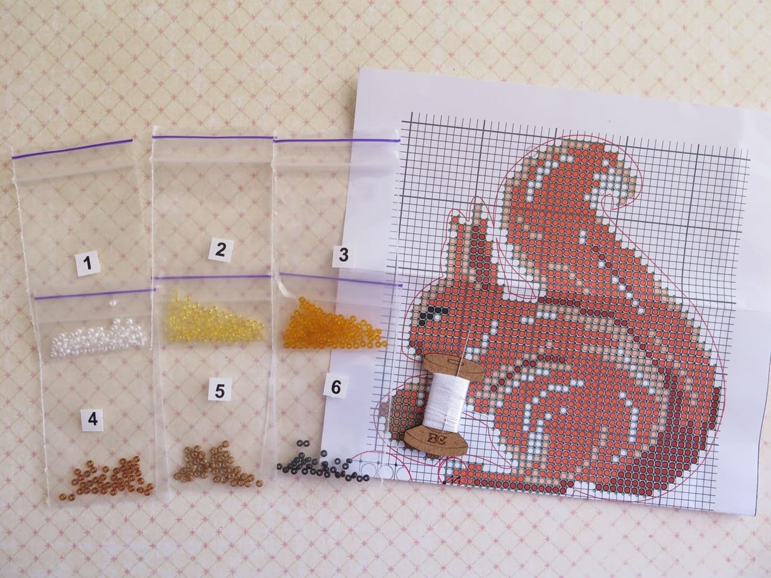 DIY Kit Squirrel Ornament, Beaded Christmas Gift, Winter Holidays ...