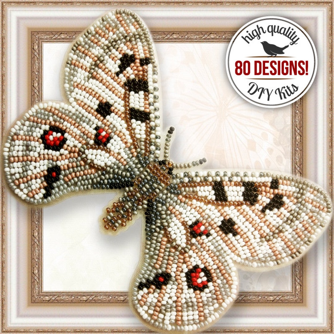 Beaded Butterfly Beading Kit, Butterfly Home Decor, Beadwork Butterfly ...