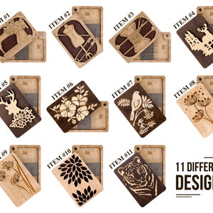 Wooden Needle Case, Sewing Supplies Holder, Small Craft Box With Magnet ...