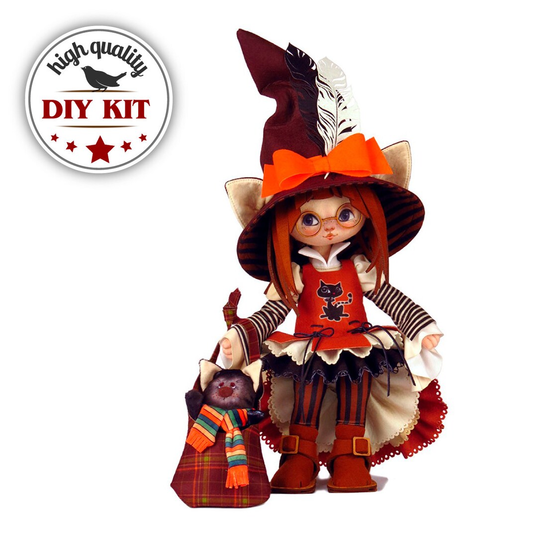 DIY Autumn Fairy Interior Doll Kit, Rag Doll Sewing Kit, Daughter Gift ...