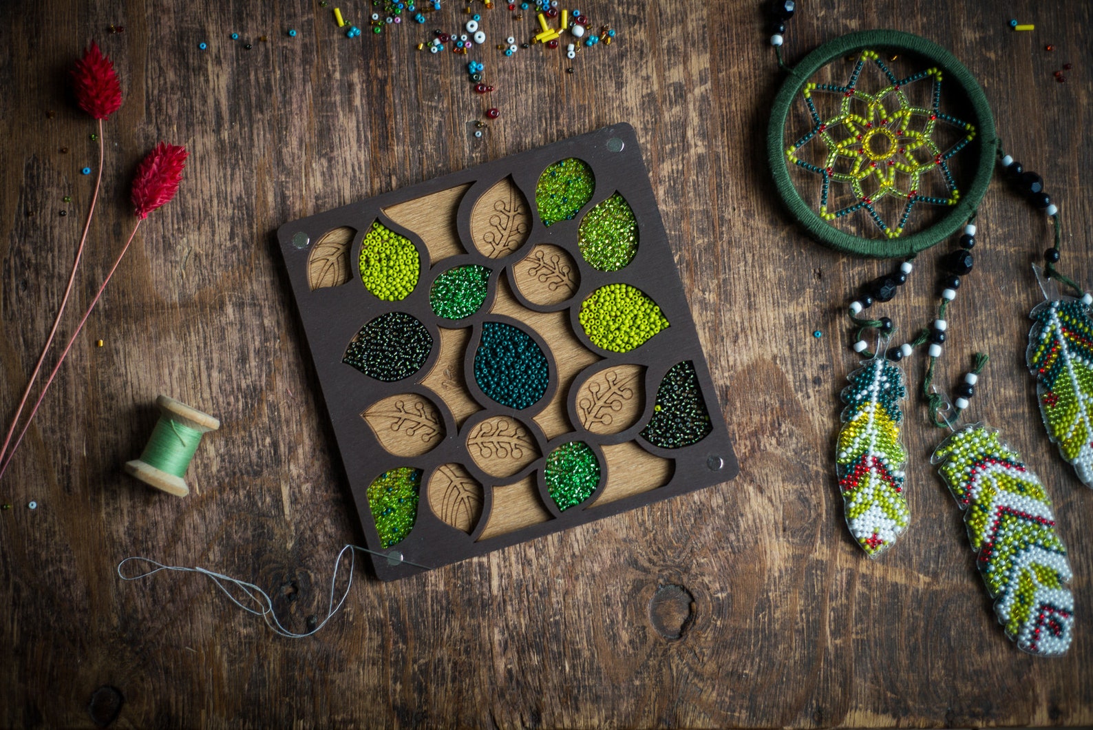 Seed Bead Storage Box, Jewelry Making Sectioned Sorting Tray, Beading ...