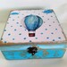 Personalized New Baby Boy Keepsake Box: Hand-painted Wooden Memory Box ...