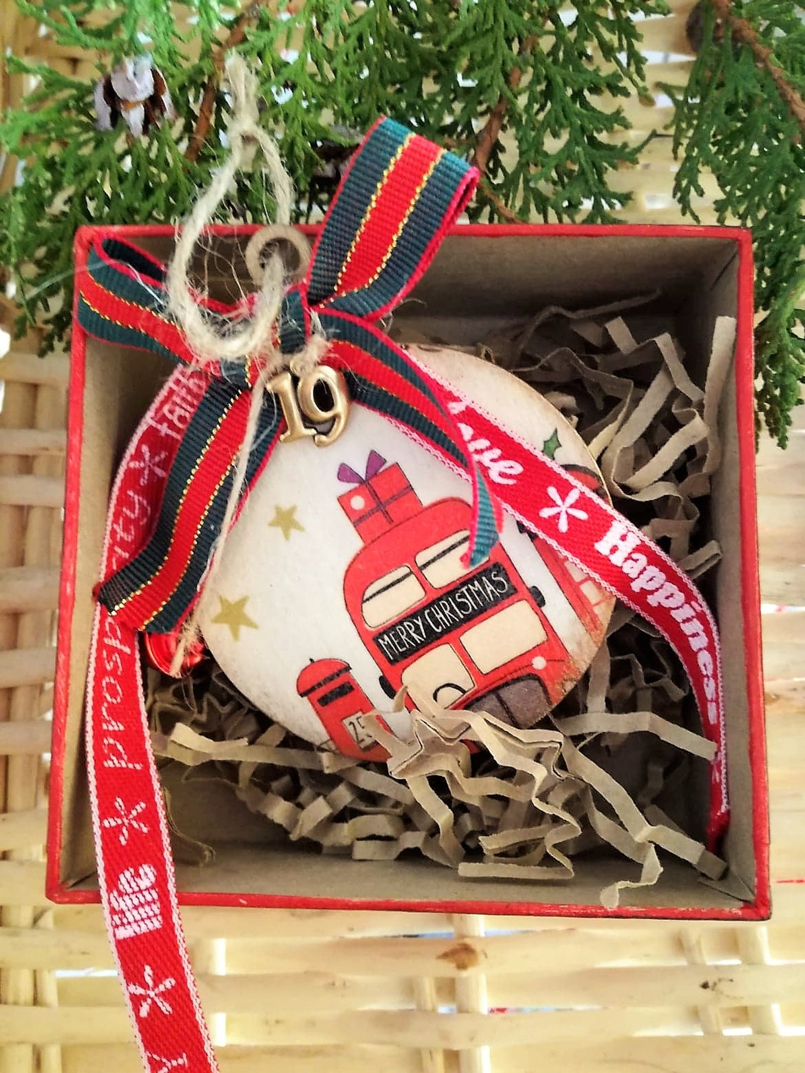 Christmas Stocking Stuffer Set, Traditional Christmas Kraft Box With ...