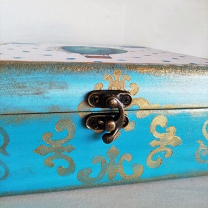Personalized New Baby Boy Keepsake Box: Hand-painted Wooden Memory Box ...