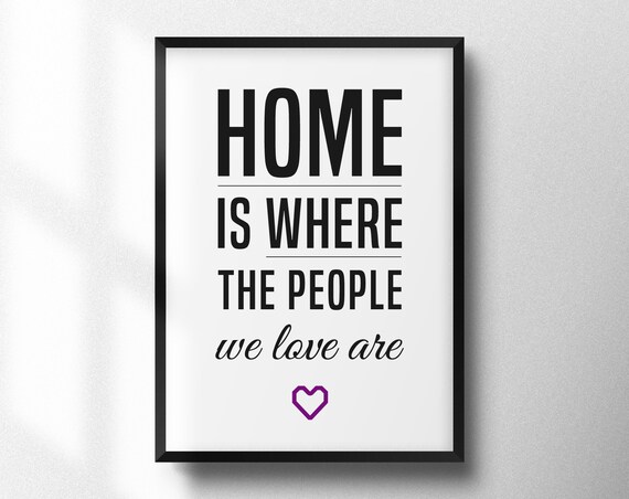 Printable Poster Home Quote Typography Art Wall Art Wall | Etsy