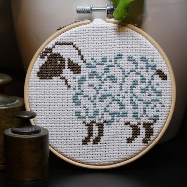 Sheep Cross Stitch - Etsy UK