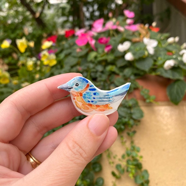 Bluebird Brooch - Etsy