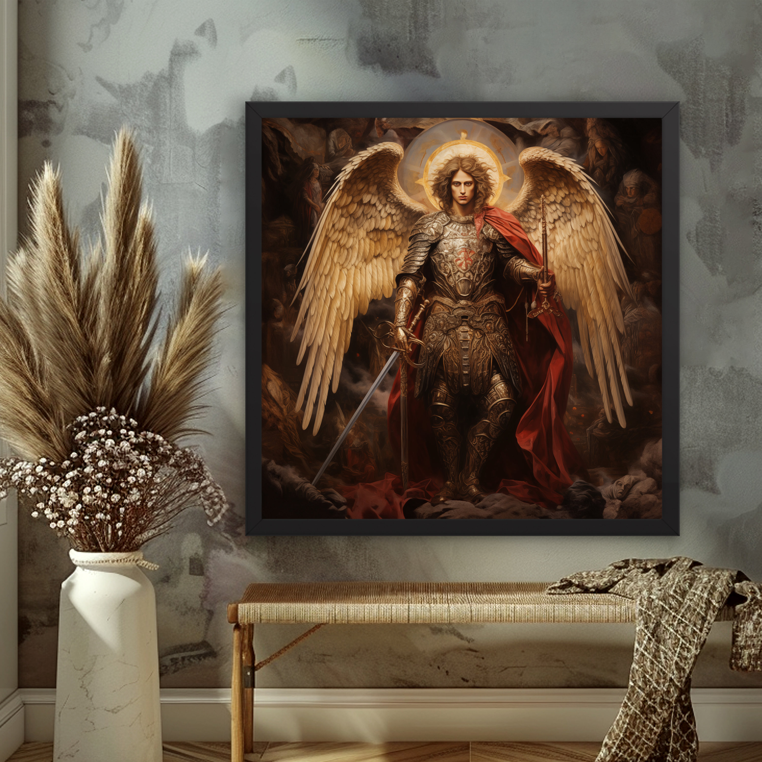 Archangel St. Michael 1 Poster, Framing Optional, Christian Wall Art ...