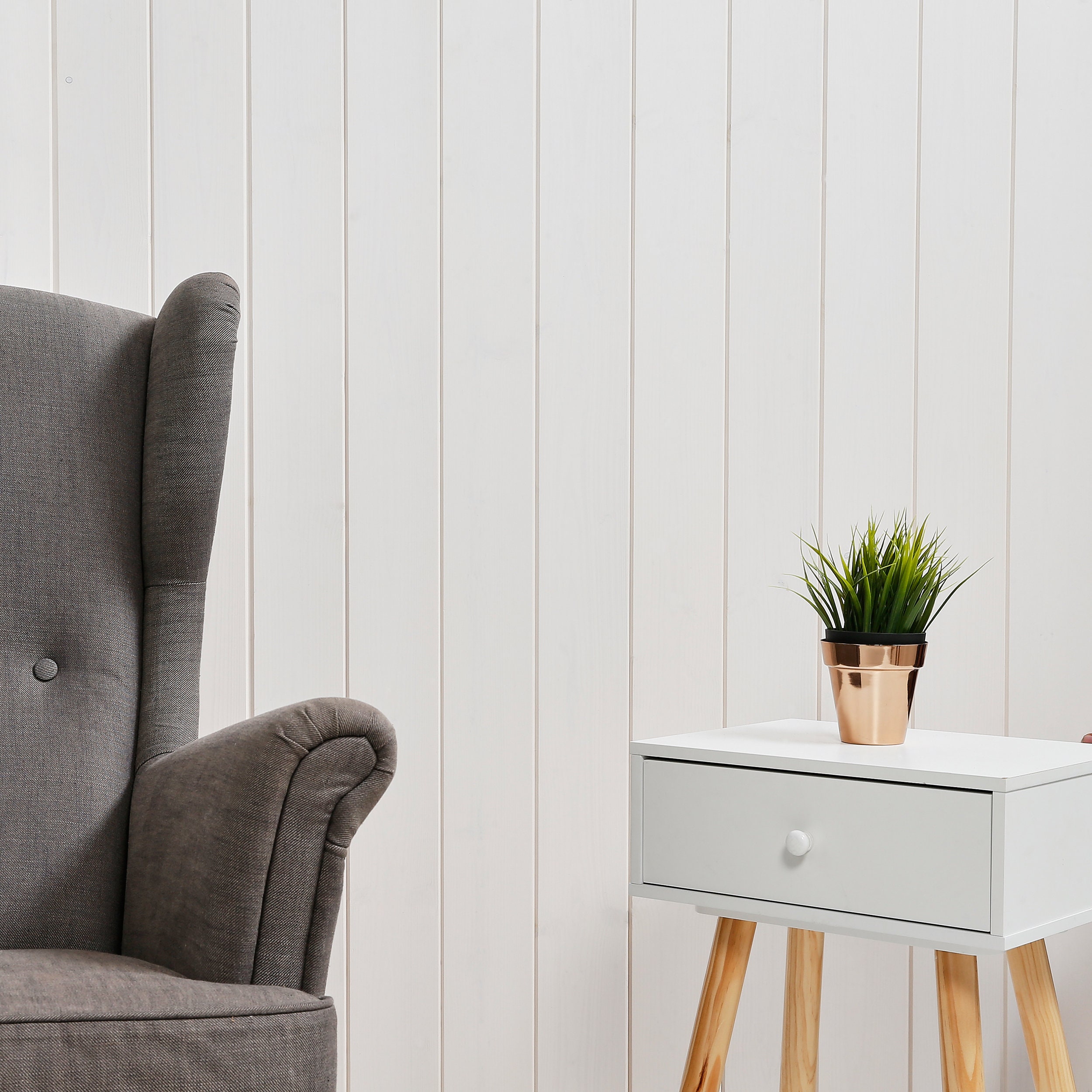 Premium Timber Cladding Sertiwood White Wax White Wash 8 Pack 2.10m2 ...