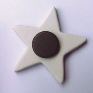 White Star Magnet With Red Stripes - Etsy