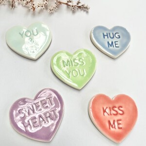 Purple Heart Magnet With ‘sweet Heart’ - Sweetheart Sweets/ Love Hearts ...