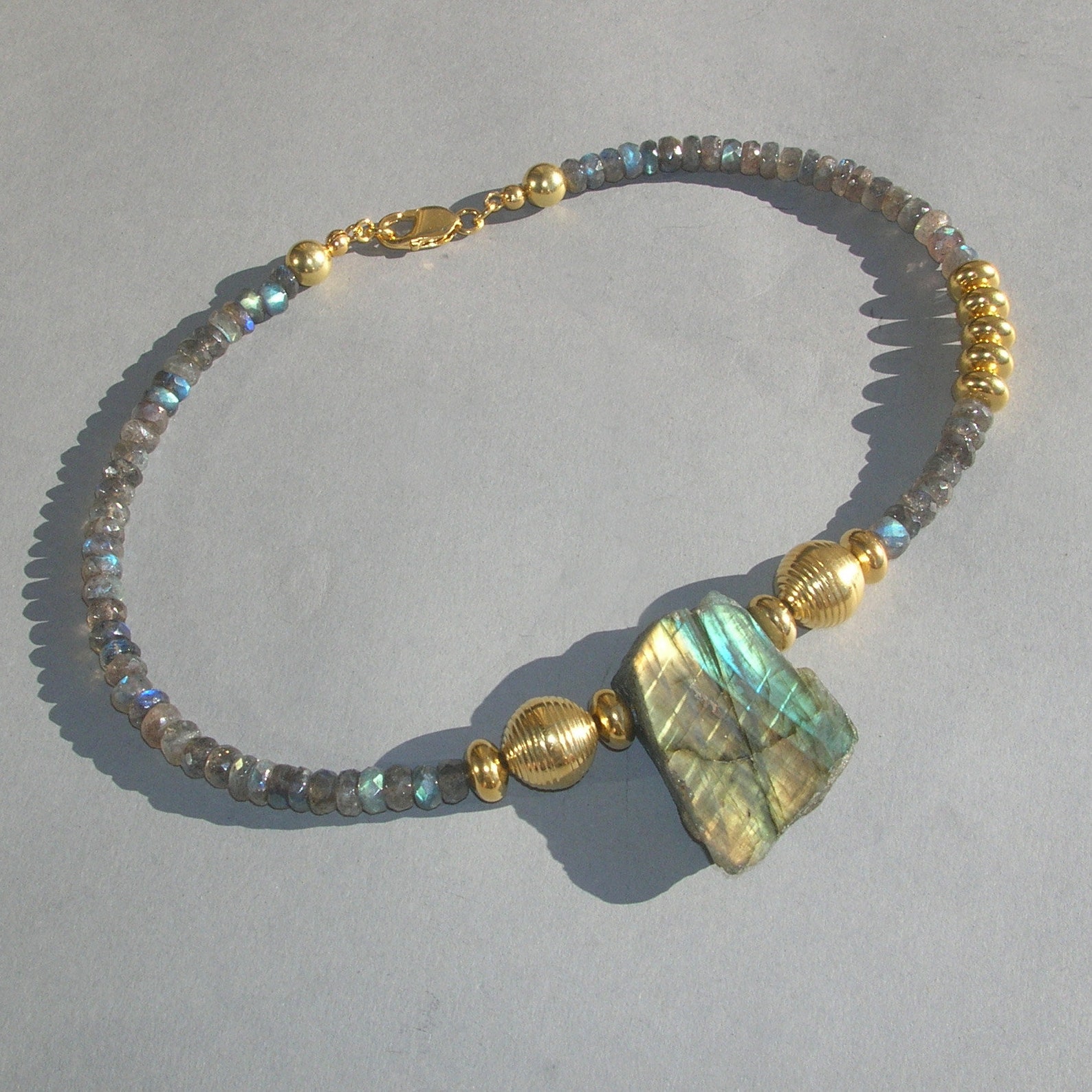 Labradorit Silver Collier monumental Shiny Star Gem Jewelry - Etsy