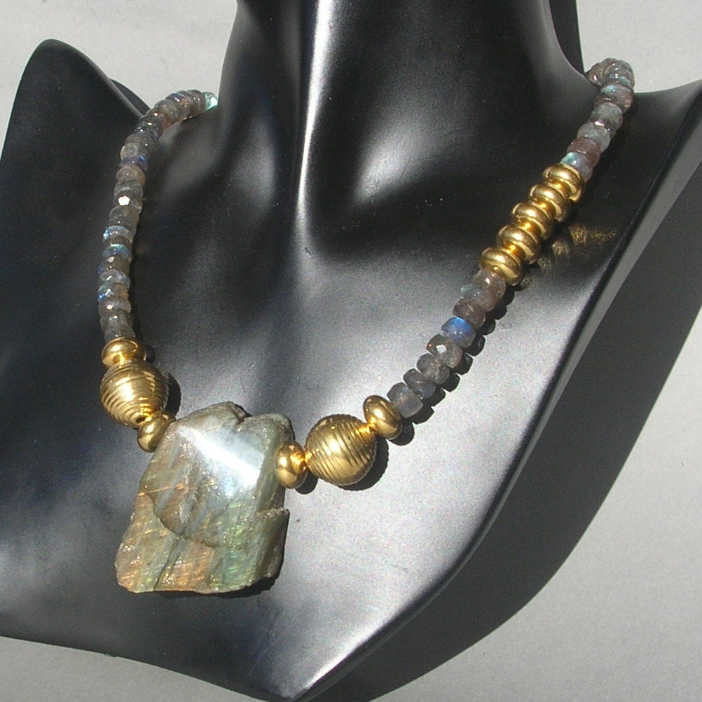 Labradorit Silver Collier monumental Shiny Star Gem Jewelry - Etsy