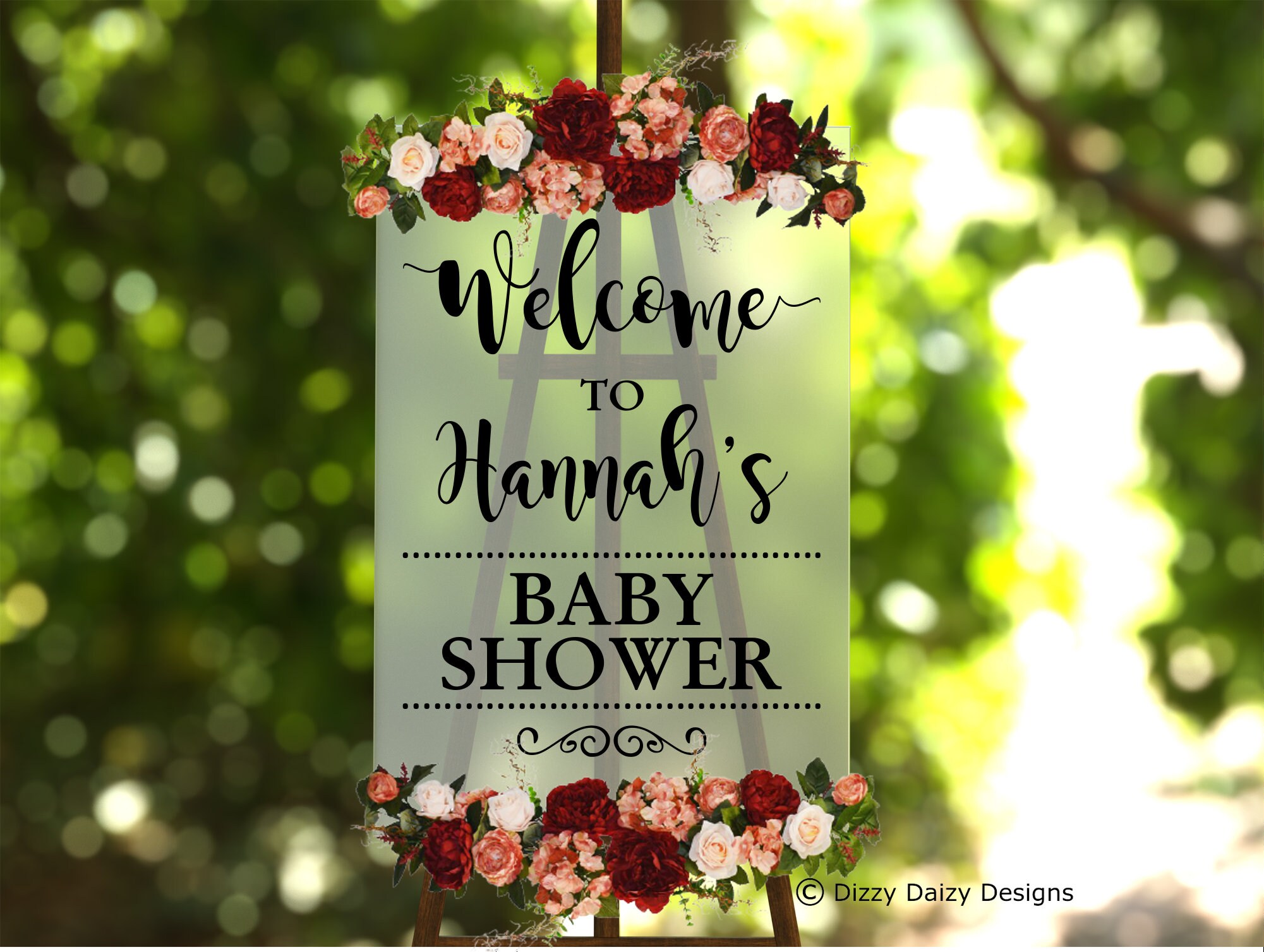 DIY Baby Shower Welcome Sign Custom Baby Shower Decal Custom - Etsy