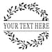 Custom Wreath Decal, Custom Vinyl Decal, Custom Wreath Sticker, Custom ...