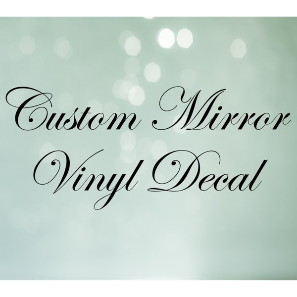 Mirror Decal - Etsy UK