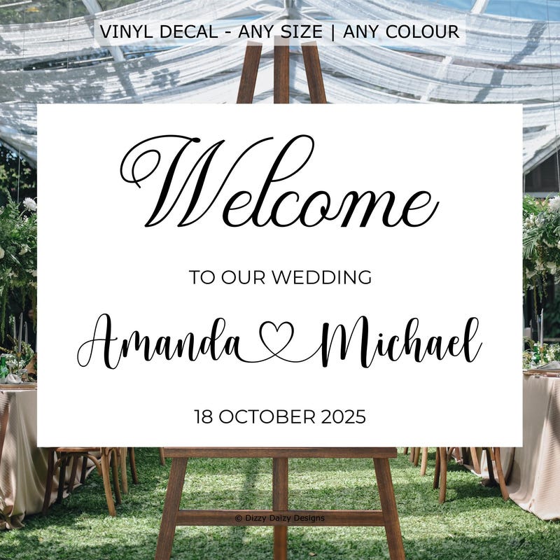 Wedding Vinyl Decals - Etsy