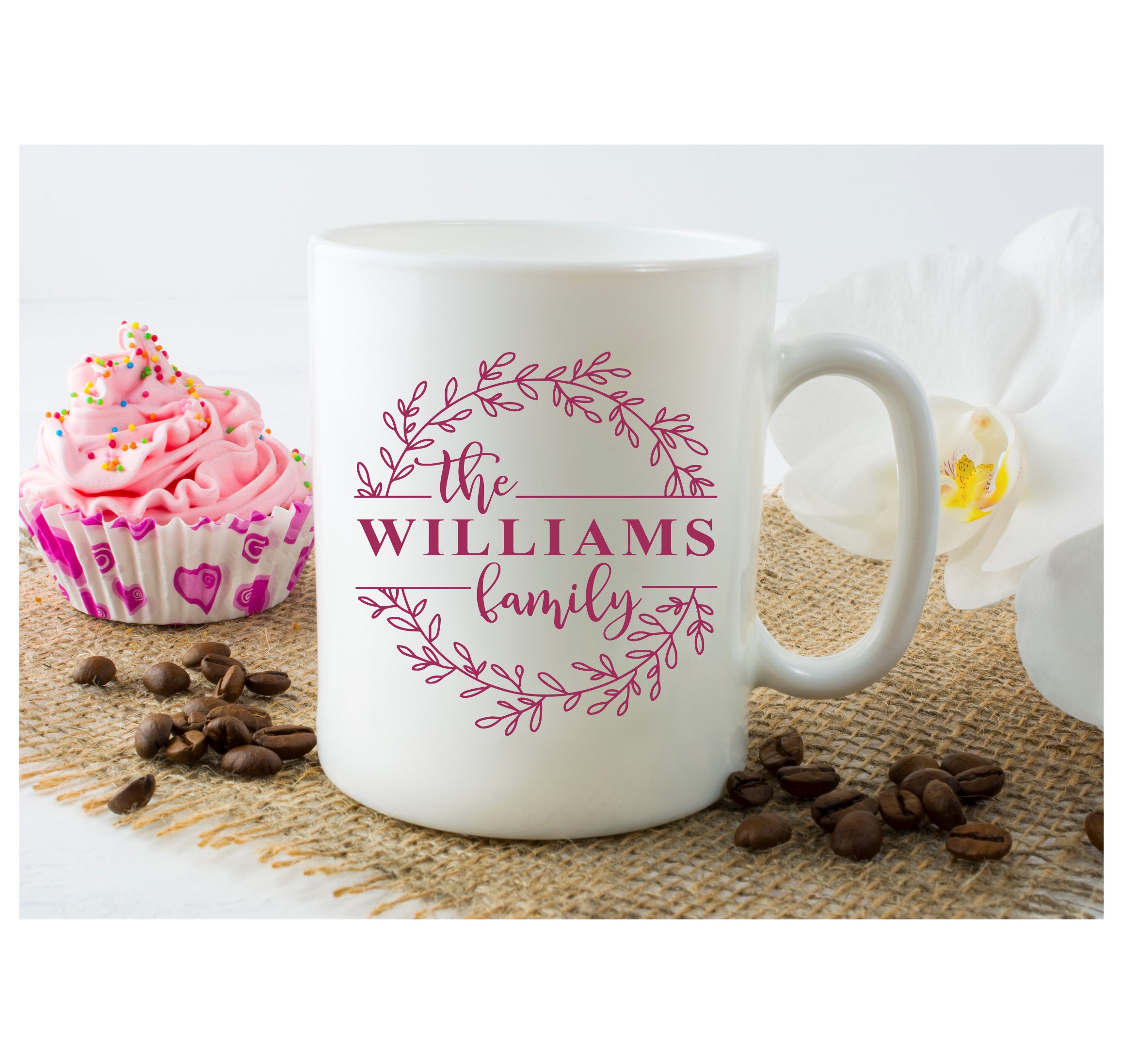 Family Name Decal Custom Wreath Decal Custom Vinyl Decal - Etsy